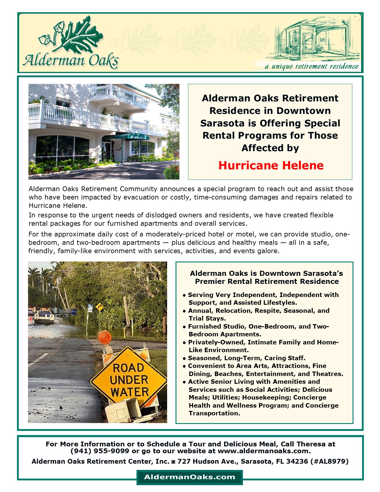 HURRICANE HELENE HOUSING PROGRAM - Alderman Oaks